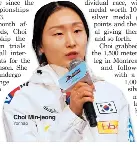 Olympic champion Choi finding groove after sabbatical - PressReader