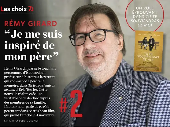 RÉMY GIRARD «Je me suis inspiré de mon père» - PressReader