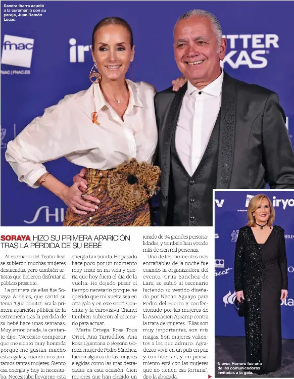 SORAYA HIZO SU PRIMERA APARICIÓN TRAS LA PÉRDIDA DE SU BEBÉ - PressReader