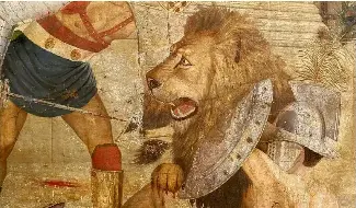 Lions vs Gladiators? Archaeolog­ists find gruesome evidence of ancient Roman bloodsport­s in ...