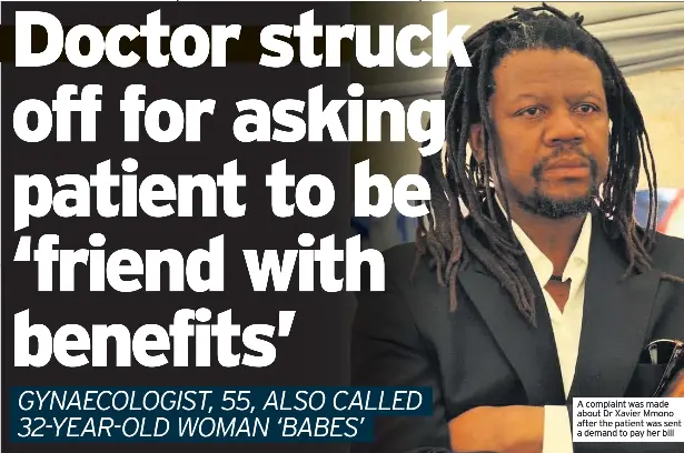 Doctor struck off for asking patient to be ‘friend with benefits ...
