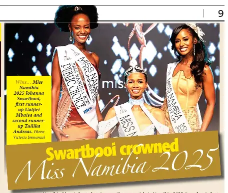 Miss Swartbooi Namibia crowned 2025 Her prize - PressReader