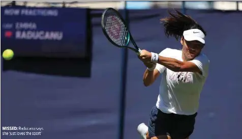 RADUCANU REKINDLES HER LOVE OF TENNIS - PressReader