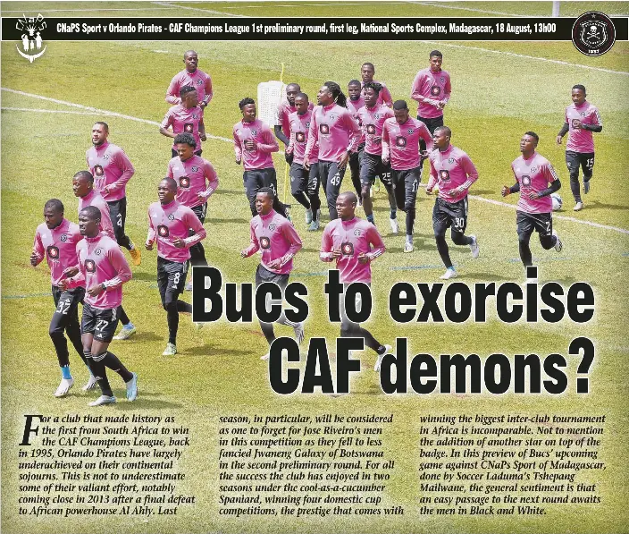 Bucs to exorcise CAF demons? - PressReader