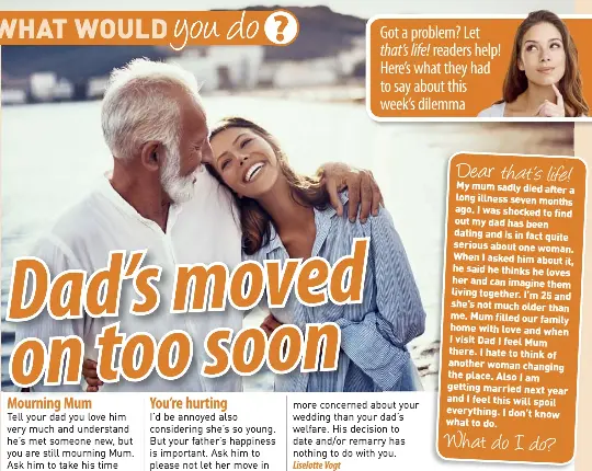 Dad’s moved on too soon - PressReader