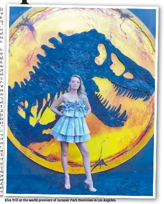 Actress Elva’s role in Jurassic World was a Trilling experience ...
