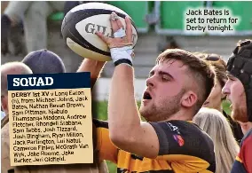 Derby aim to avenge defeat in rematch at Haslams - PressReader
