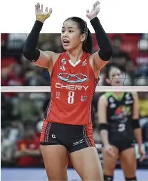 Chery Tiggo’s Laure is PVL Player of Week - PressReader