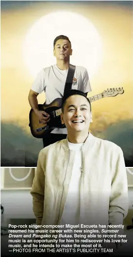 Miguel Escueta back in the music scene with 2 new songs - PressReader