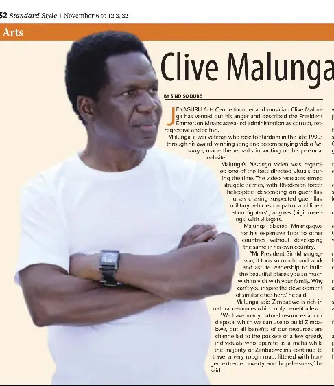 Clive Malunga tears into ED - PressReader