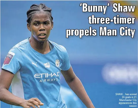 ‘Bunny’ Shaw three-timer propels Man City - PressReader