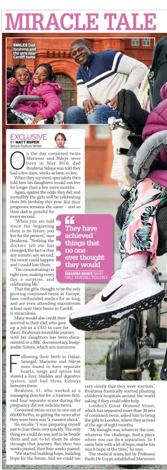 MIRACLE TALE OF CONJOINED TWINS - PressReader