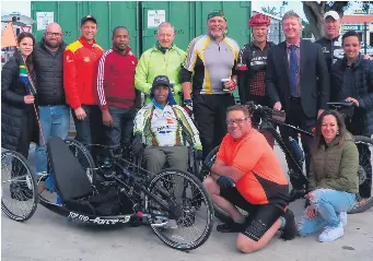 Cyclists challenged by tough wind - PressReader