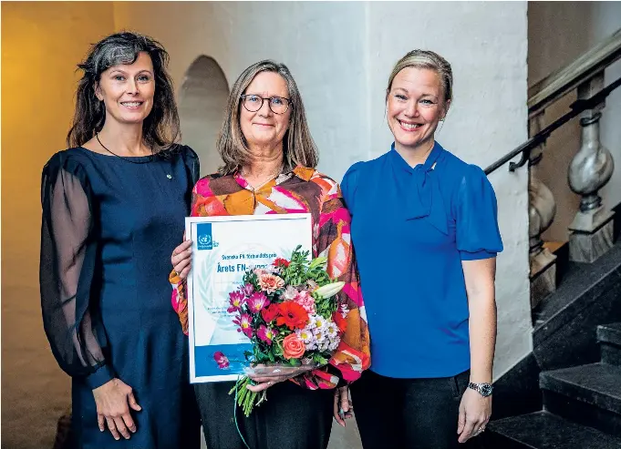 Lerumslära­ren Lena Friberg belönas med prestigefy­llt FN-pris ...