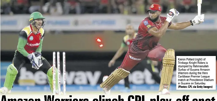 Amazon Warriors clinch CPL play-off spot - PressReader