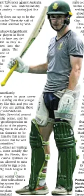 Breetzke steps into top order - PressReader