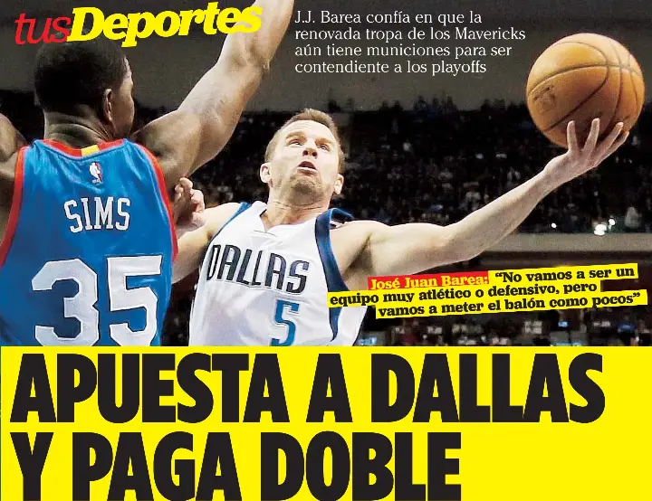 BAREA SE LA JUEGA CON DALLAS - PressReader