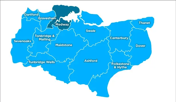 Redrawing the map: How could Kent look after biggest council shake-up ...