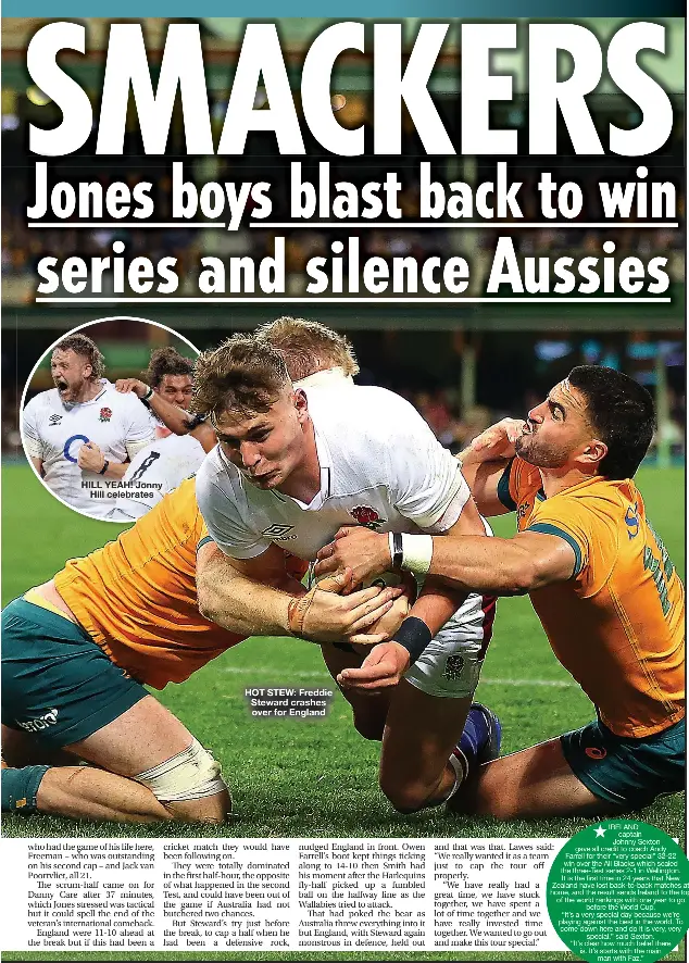 Jones boys blast back to win series and silence Aussies - PressReader