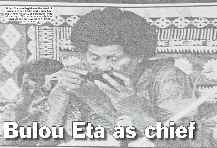 Bulou Eta as chief - PressReader