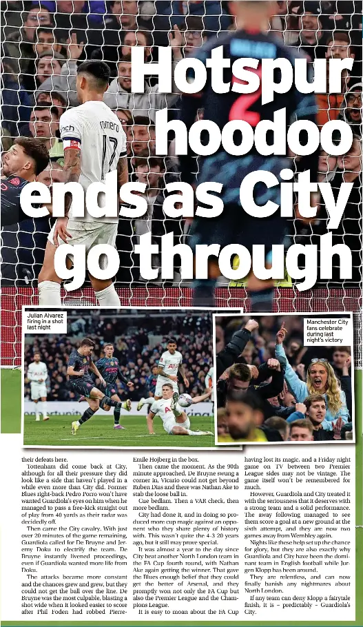 THE VERDICT: TOTTENHAM 0 CITY 1 - PressReader