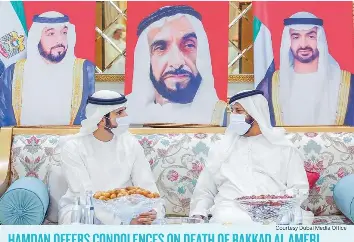 HAMDAN OFFERS CONDOLENCE­S ON DEATH OF RAKKAD AL AMERI - PressReader