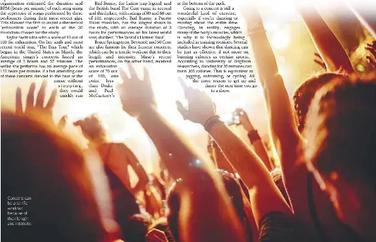 Tired of going to the gym? Attend a concert instead - PressReader