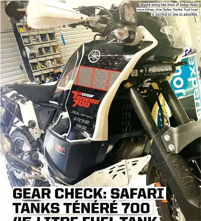 GEAR CHECK: SAFARI TANKS TÉNÉRÉ 700 45-LITRE FUEL TANK - PressReader