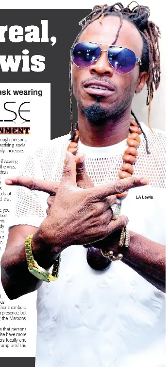 COVID ISN'T REAL, SAYS LA LEWIS - PressReader