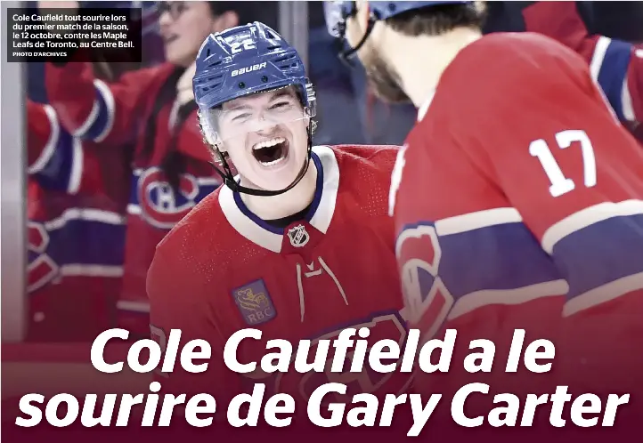 Cole Caufield a le sourire de Gary Carter - PressReader