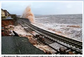 Storm breaches seafront rail defences - PressReader