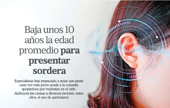 Baja unos 10 años la edad promedio para presentar sordera - PressReader