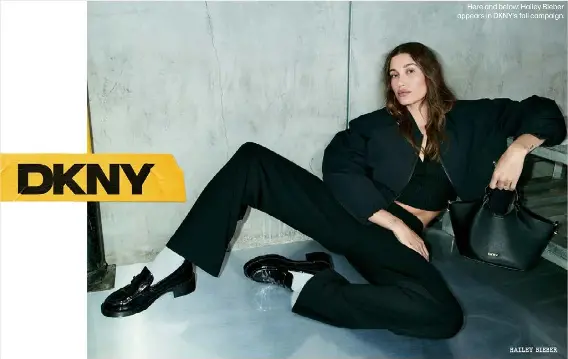Hailey Bieber Stars in DKNY’s Fall Campaign nd - PressReader