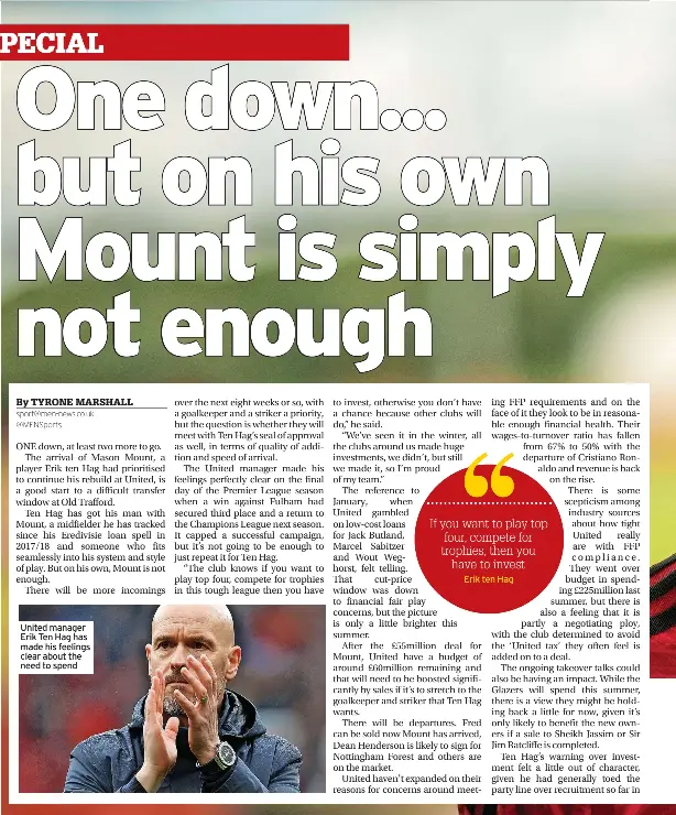 One down... but on his own Mount is simply not enough - PressReader