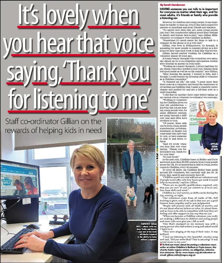 It’s lovely when you hear that voice saying,‘Thank you for listening to ...