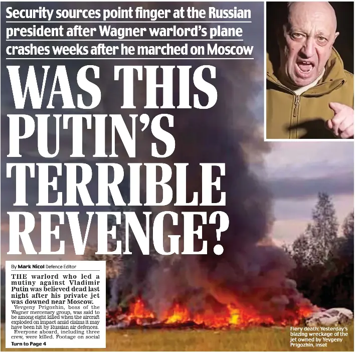 WAS THIS PUTIN’S TERRIBLE REVENGE? - PressReader