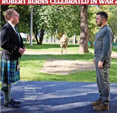 Toast to Burns in show of defiance in Ukraine - PressReader