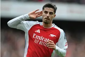 Rice sent off as Arsenal held by Brighton - PressReader