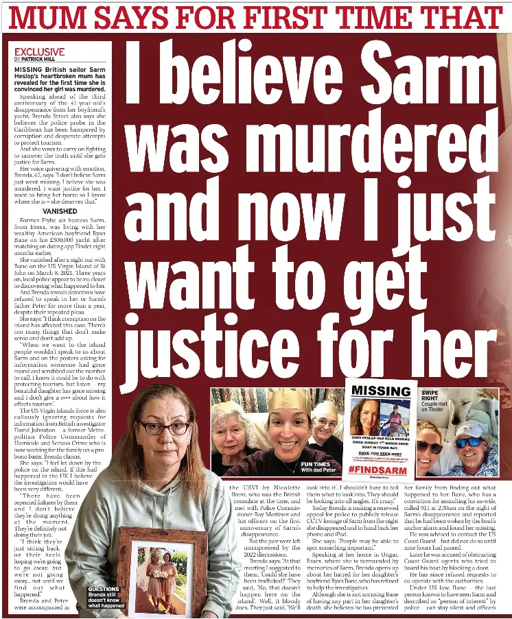 I believe Sarm was murdered and now I just want to get justice for her - PressReader