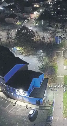 Rioting youths throw fireworks and petrol bombs during night of mayhem ...