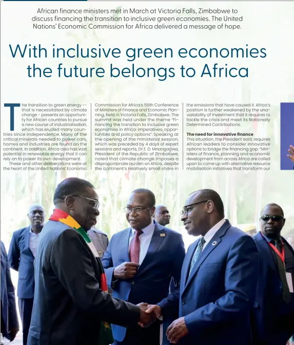 With inclusive green economies the future belongs to Africa - PressReader