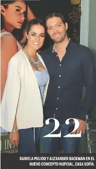 DANIELA PULIDO Y ALEXANDER BACKMAN EN EL NUEVO CONCEPTO NUPCIAL, CASA ...