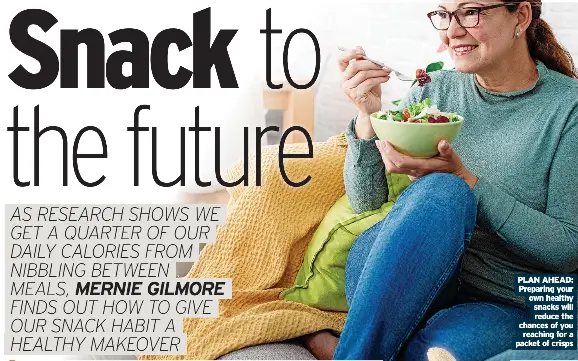 To the future AS RESEARCH SHOWS WE GET A QUARTER OF OUR DAILY CALORIES FROM NIBBLING BETWEEN ...