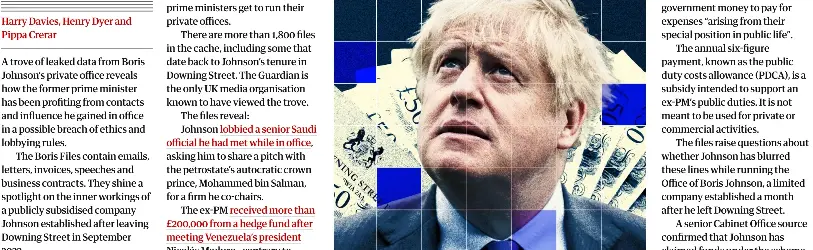 Revealed: how Boris Johnson traded PM contacts for global business deals - PressReader