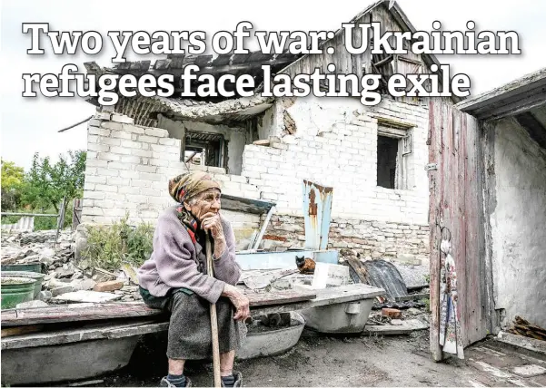 Two years of war: Ukrainian refugees face lasting exile - PressReader