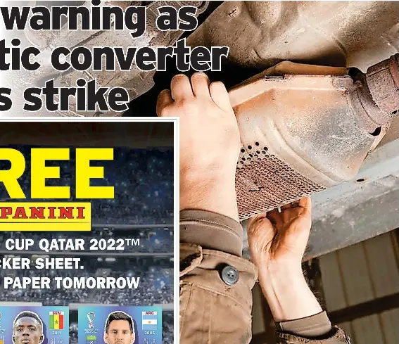 Police warning as catalytic converter thieves strike - PressReader