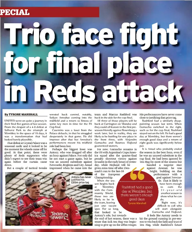 Trio face fight for final place in Reds attack - PressReader