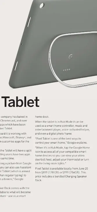 Introducin­g All New Pixel Tablet - PressReader