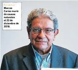PRESENTARÁ­N NOVELA DE MARCOS CARÍAS - PressReader