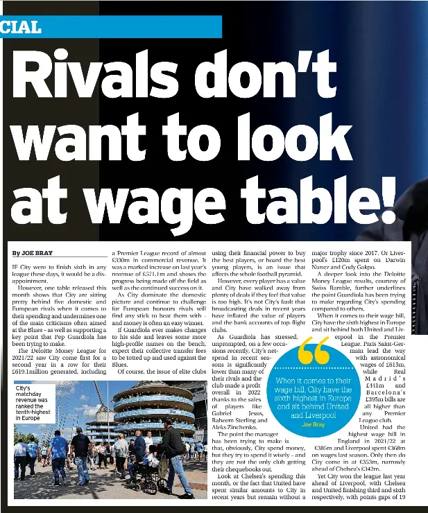 Rivals don’t want to look at wage table! - PressReader